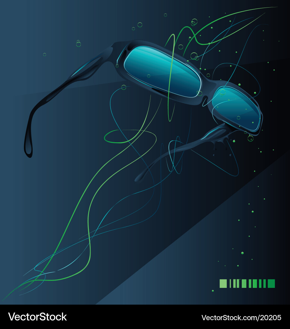 Sunglasses Reflection Royalty Free Vector Image