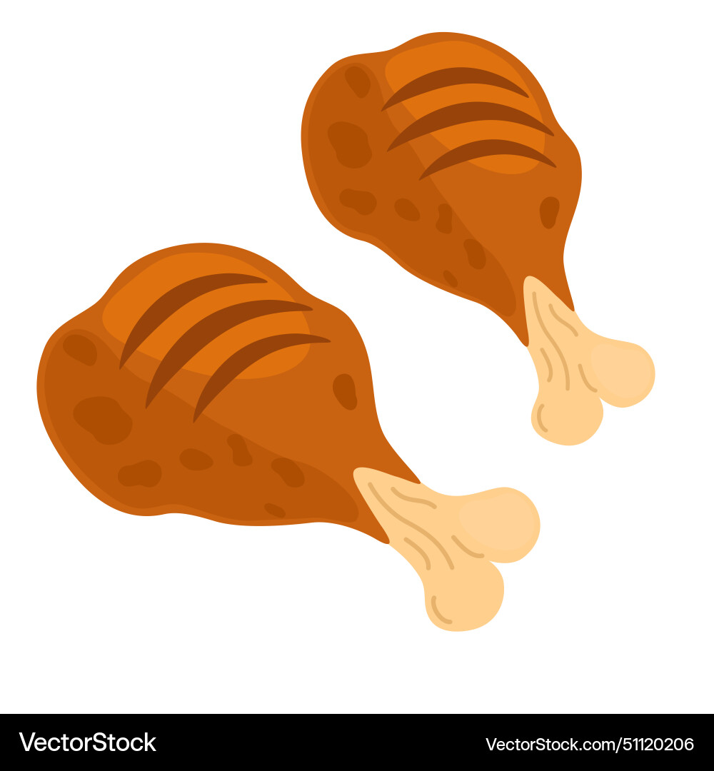 1829 chicken legs Royalty Free Vector Image - VectorStock