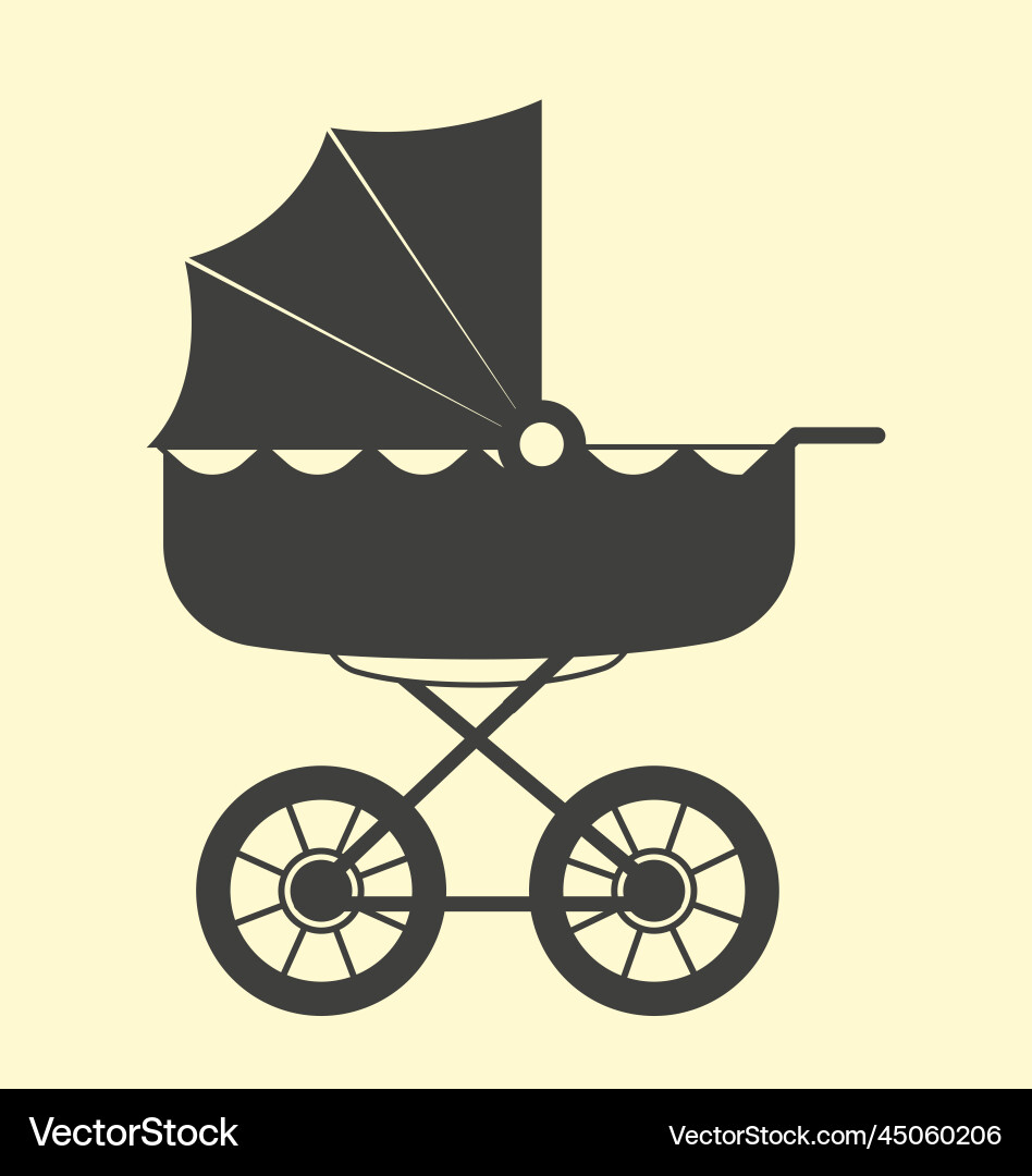 Baby stroller icon Royalty Free Vector Image - VectorStock