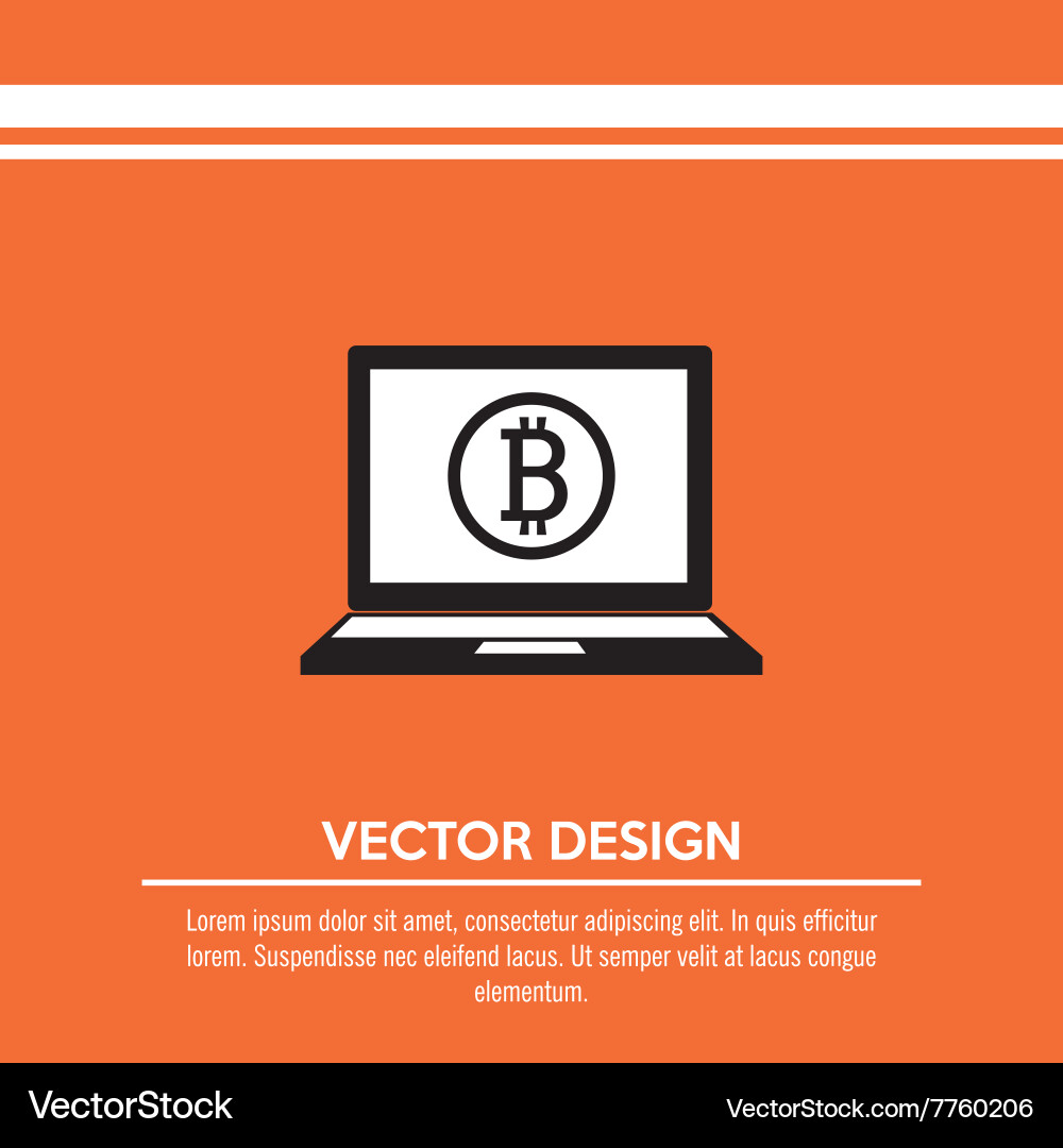 Bit coins design Royalty Free Vector Image - VectorStock