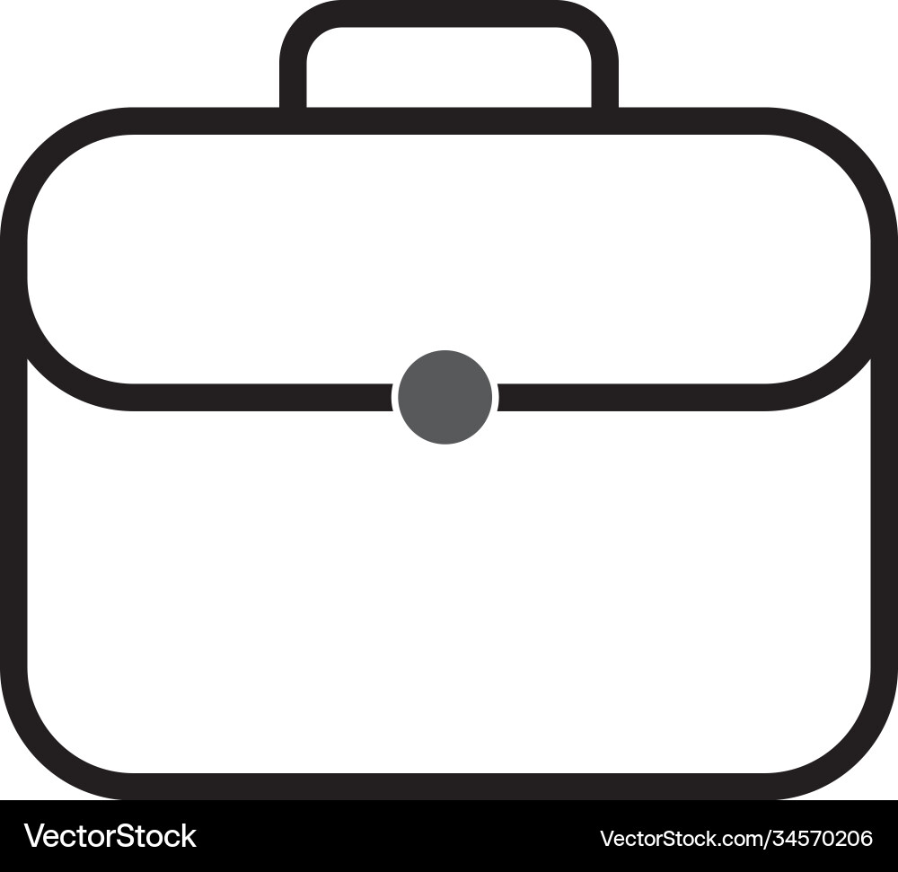 Brief case icon Royalty Free Vector Image - VectorStock