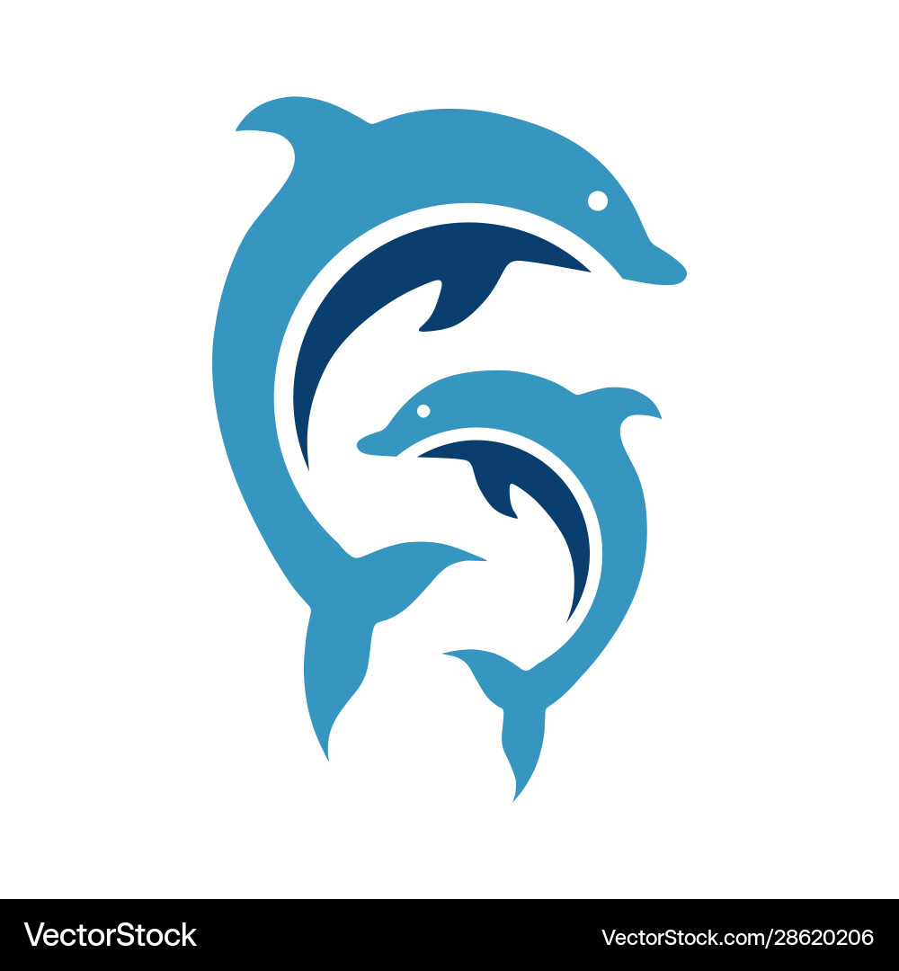 Cartoon Dolphin Logo Template – Free Vector | VectorStock