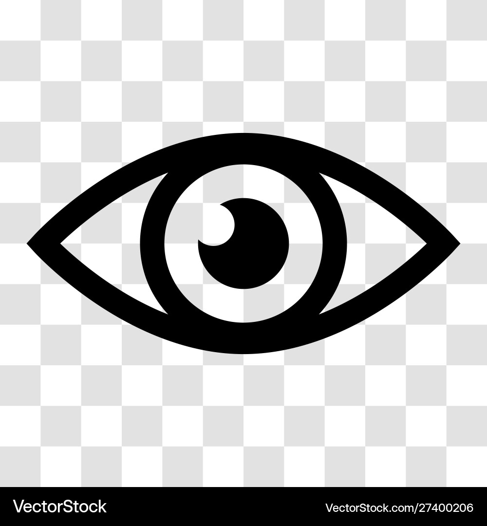 Eye icon on white background Royalty Free Vector Image