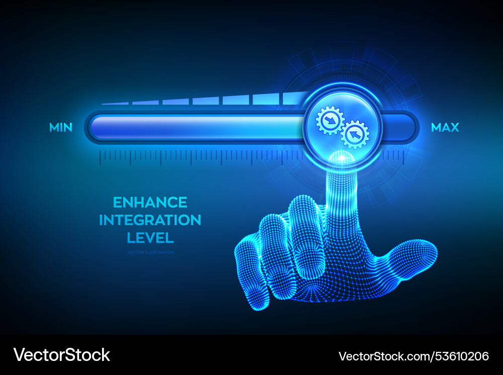 Integration data system system integration Vector Image Integration data system system integration Vector Image
