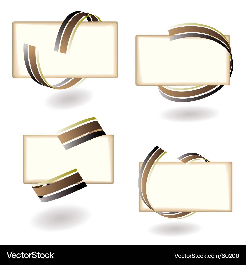 Paper ribbon Royalty Free Vector Image - VectorStock