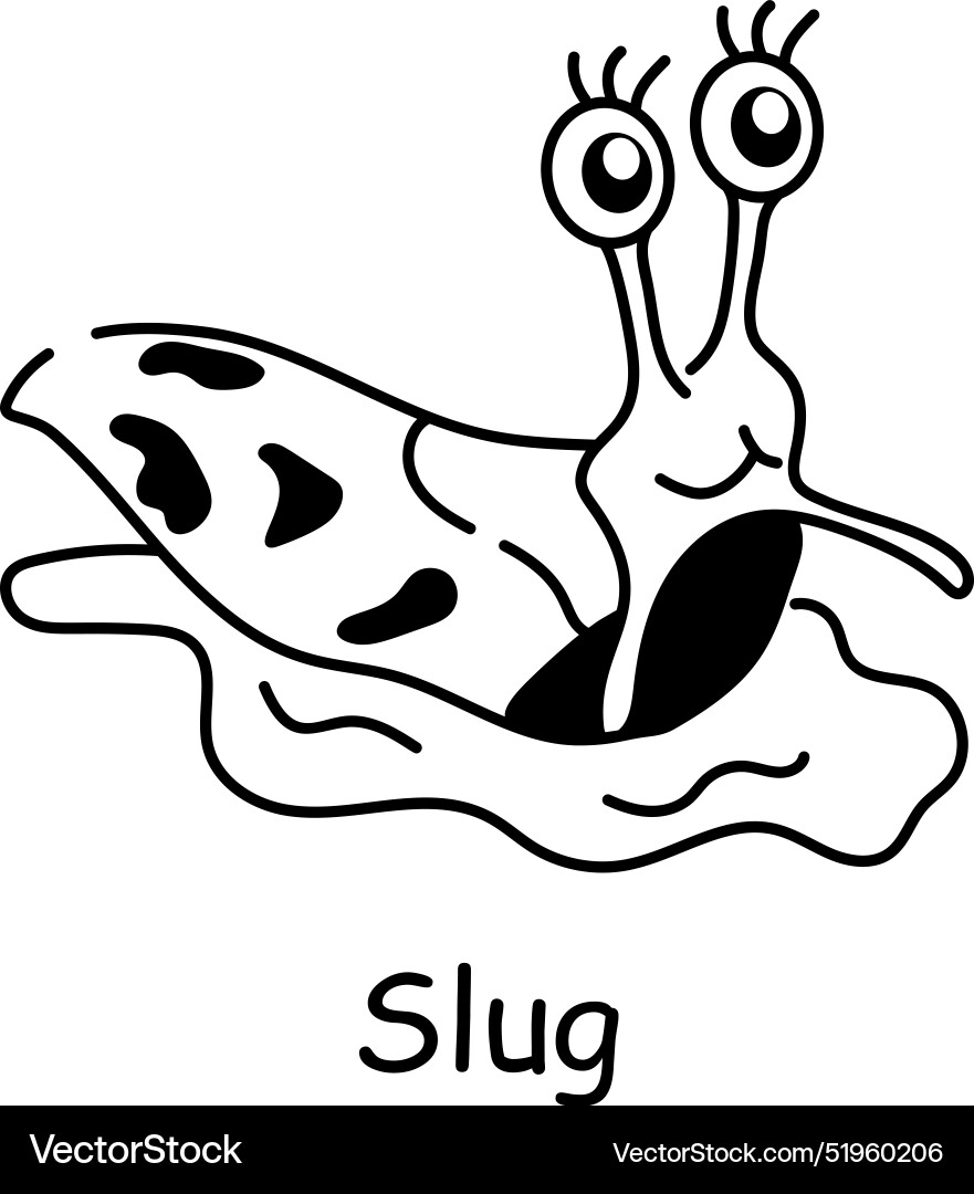 Slug Royalty Free Vector Image - VectorStock