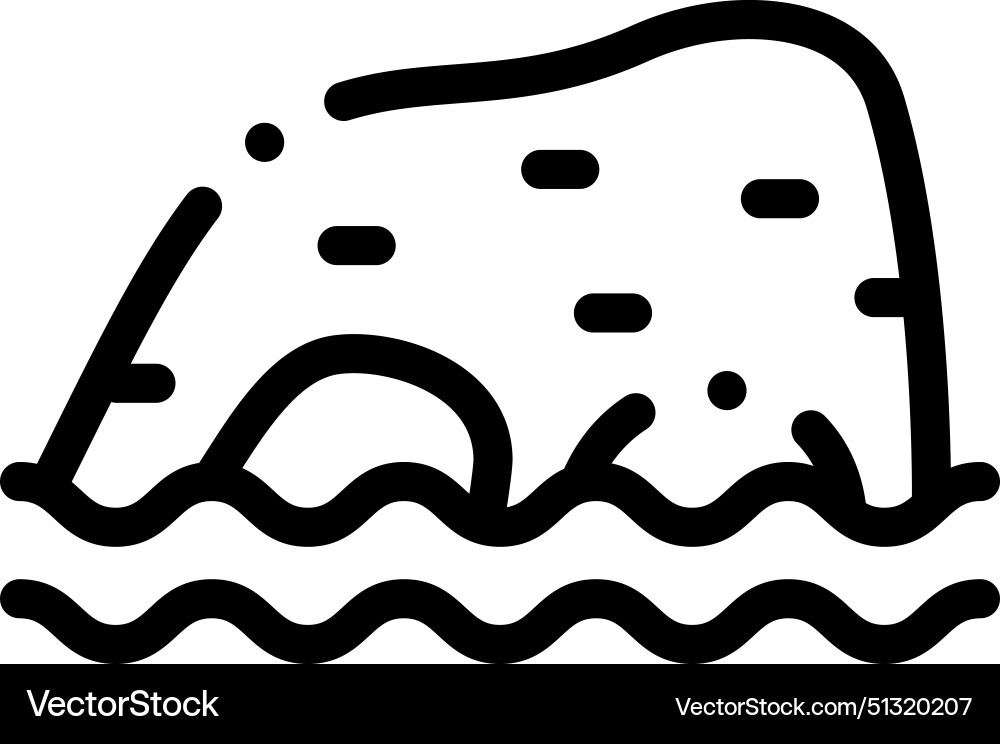 Algarve icon thin linear style design isolated Vector Image