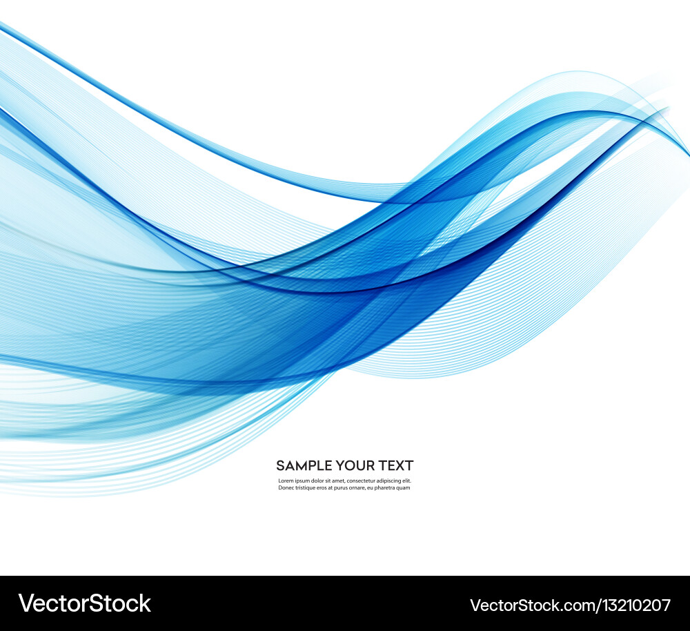 Blue Wavy Abstract Background Royalty Free Vector Image