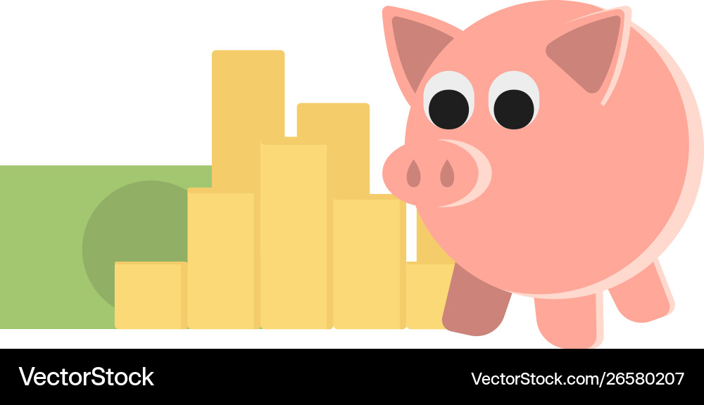 Money simple on white background Royalty Free Vector Image