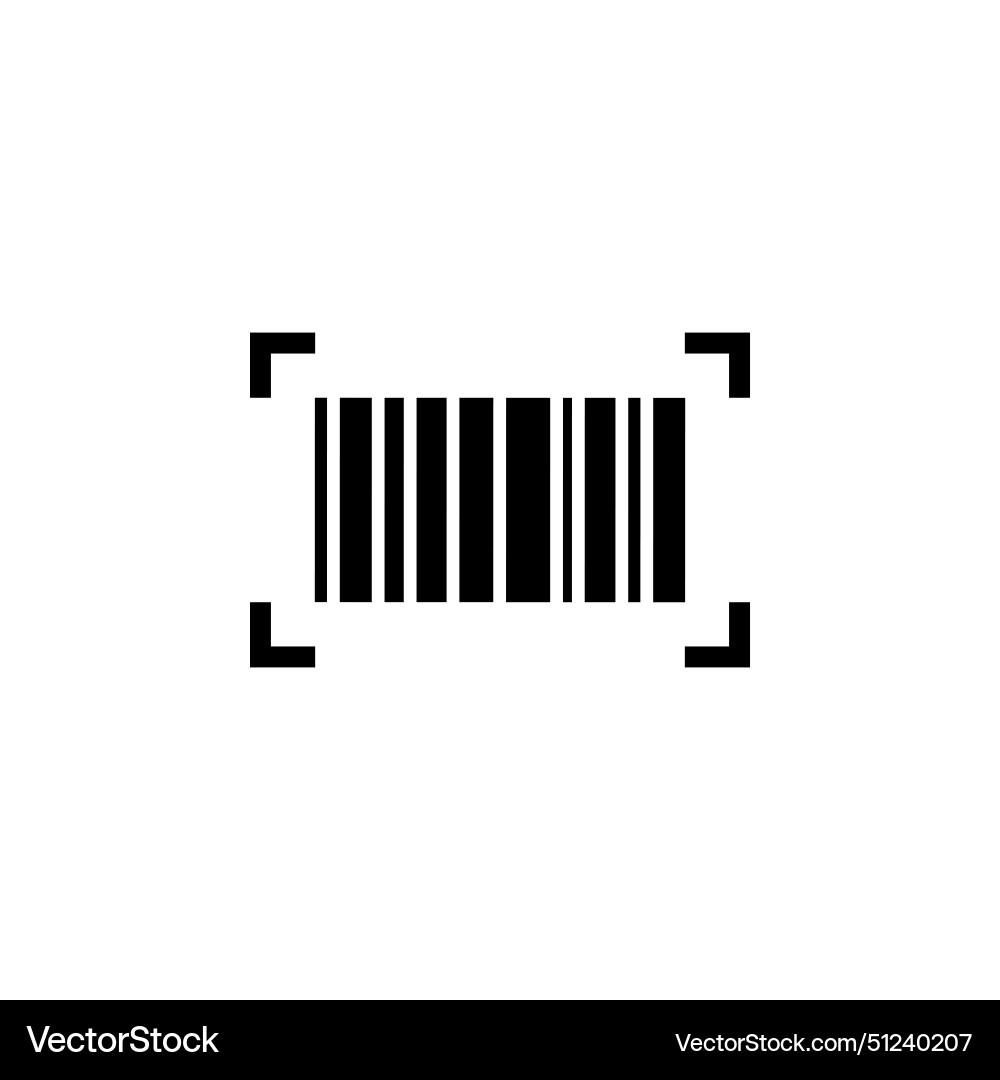 Smartphone scanning barcode flat icon Royalty Free Vector