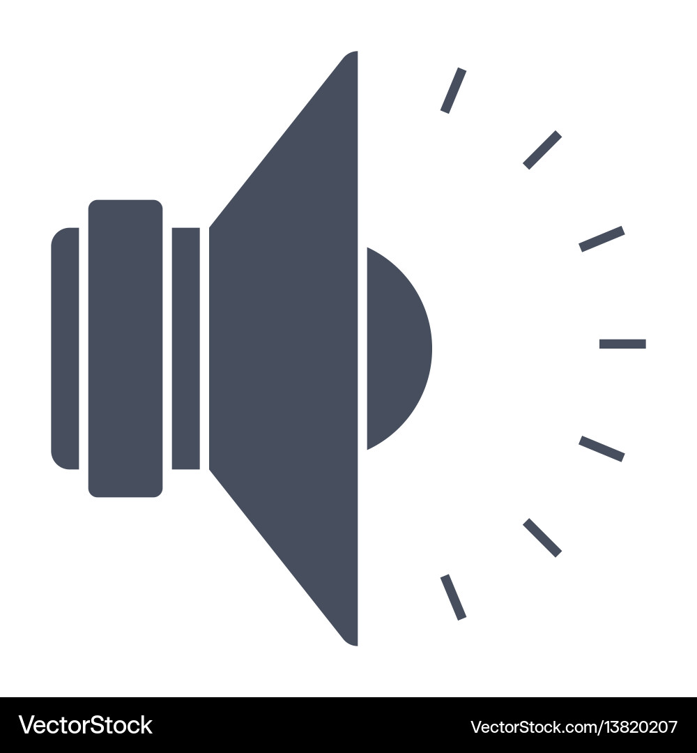 Sound icon Royalty Free Vector Image - VectorStock