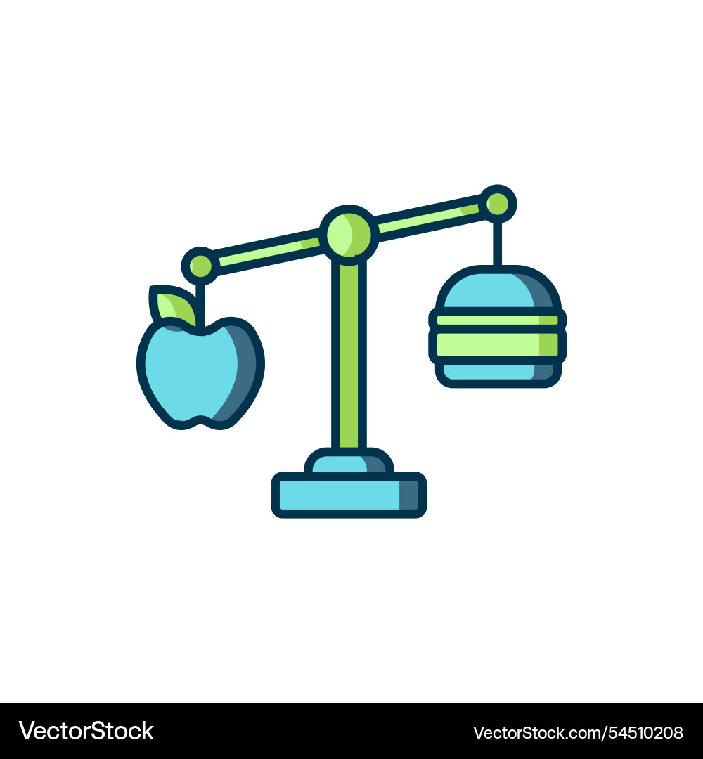 Calorie calculator icon isolated Royalty Free Vector Image