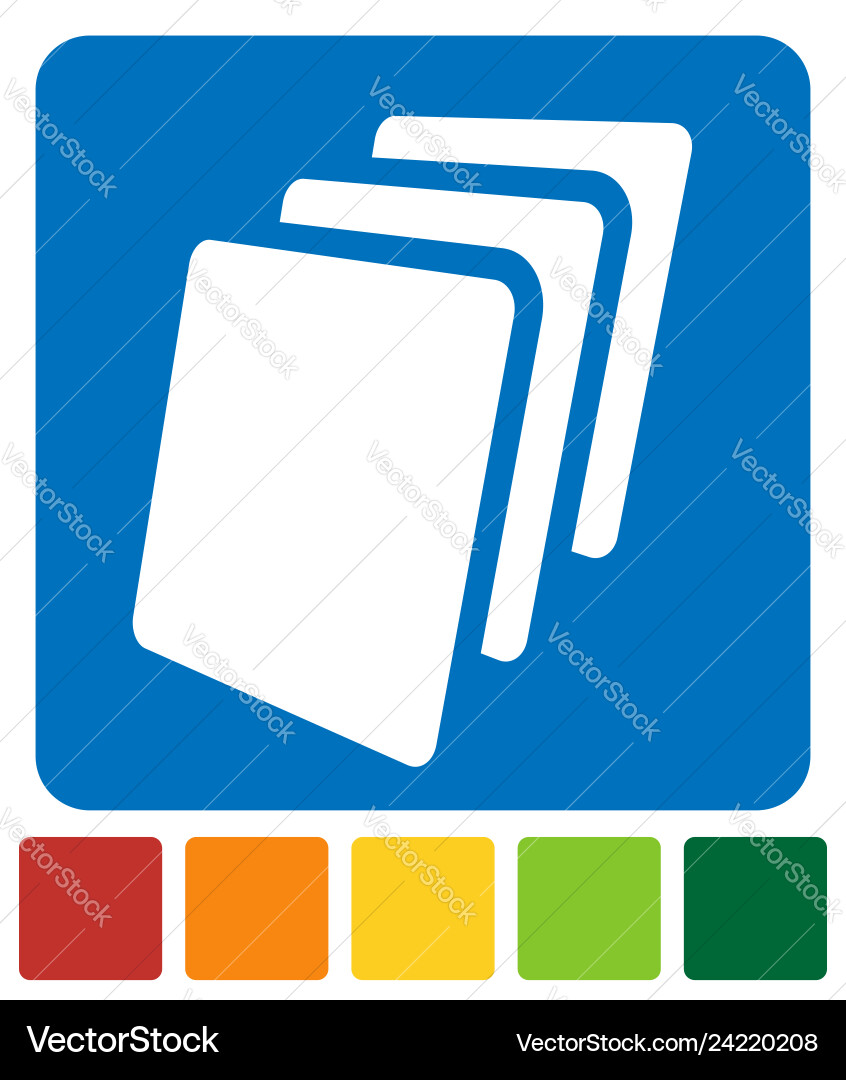 Sheets icon of paper or other material Royalty Free Vector