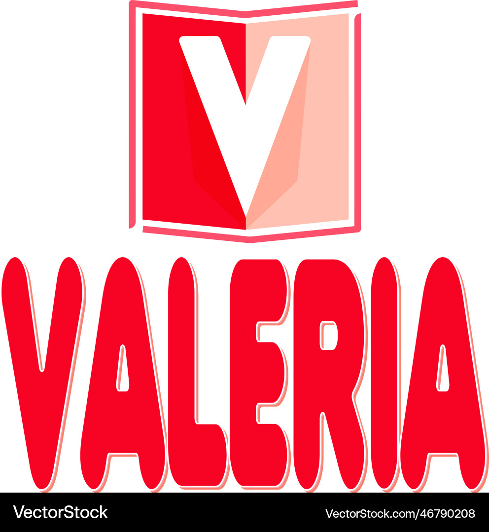 Valeria Royalty Free Vector Image - VectorStock