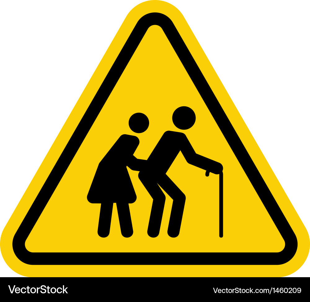 Aged sign Royalty Free Vector Image - VectorStock