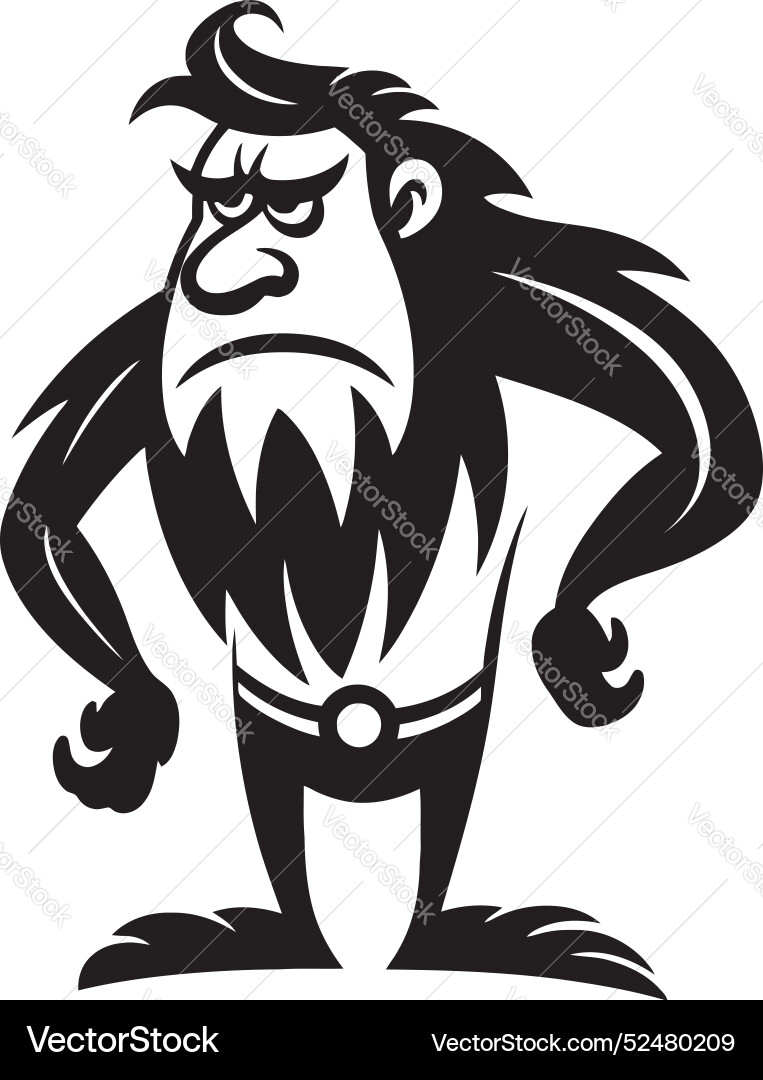 Caveart alfie creative caveman icon prehistoric Vector Image