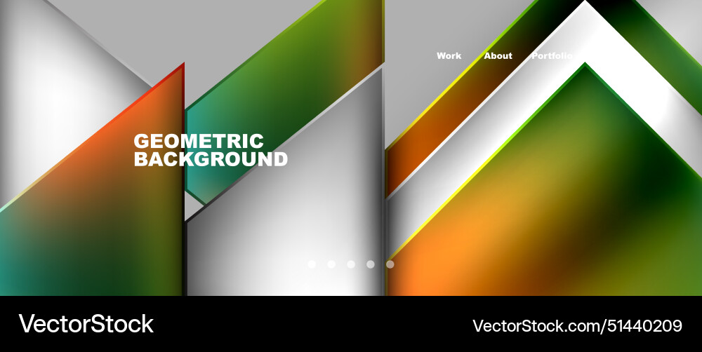 Flowing bright neon gradients geometric abstract Vector Image