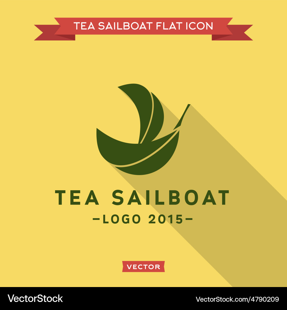 Green ship of the leaf logo Royalty Free Vector Image
