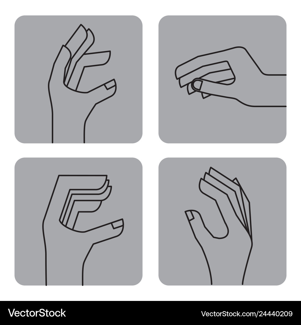 Hand gestures design Royalty Free Vector Image
