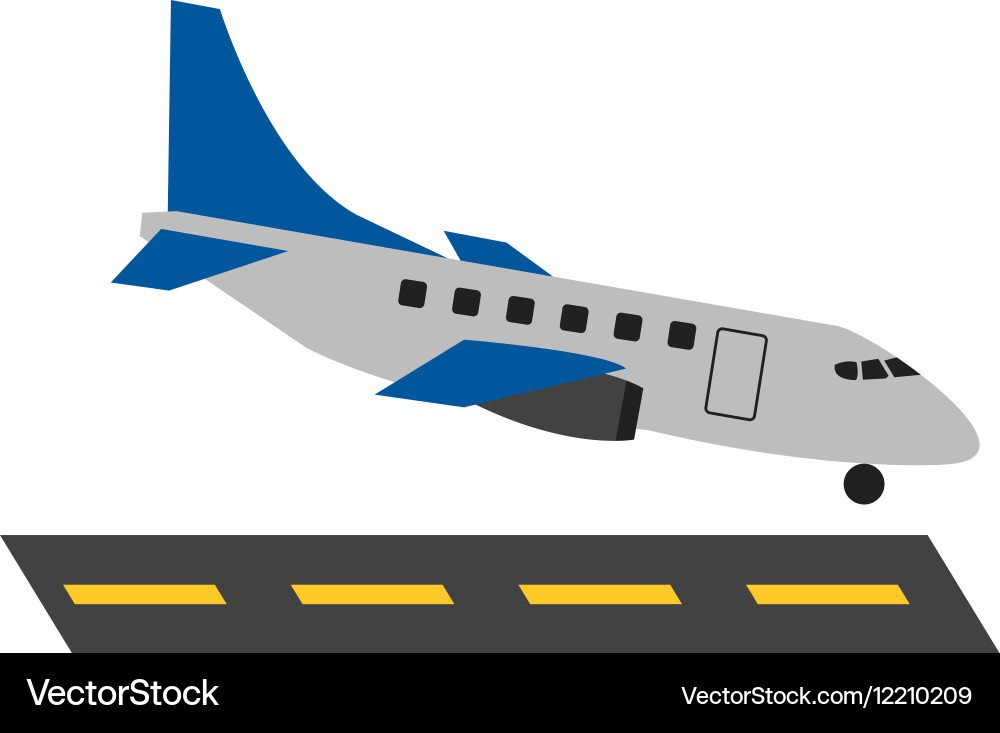 Airplane Approach Vector 450+ Drawing Of Airplane Landing Strip Stock
