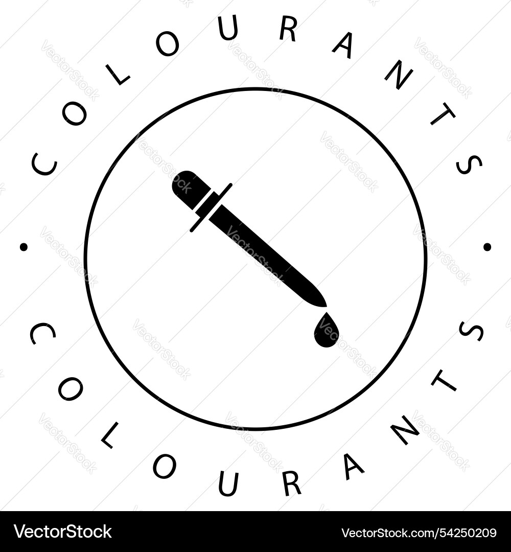 Natural eco dye colorants icon design Royalty Free Vector
