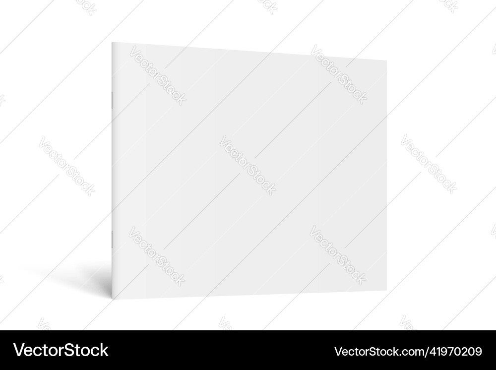 Realistic standing 3d magazine mockup with white Vector Image
