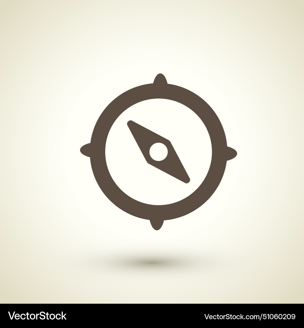 Retro style compass icon Royalty Free Vector Image