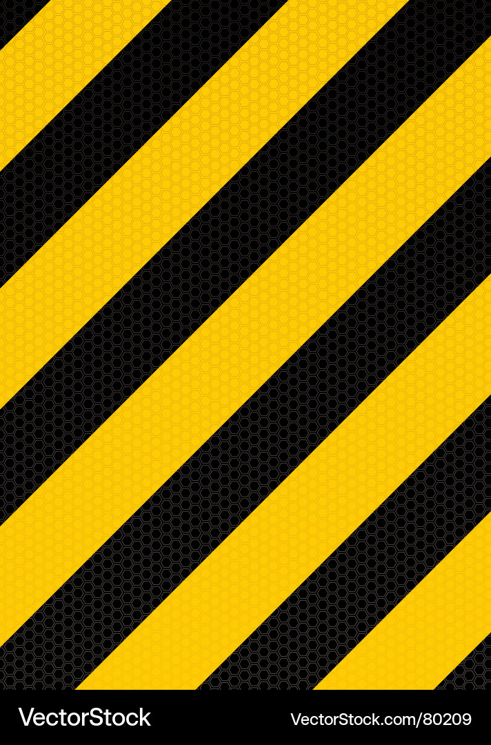 Traditional warning stripe Royalty Free Vector Image