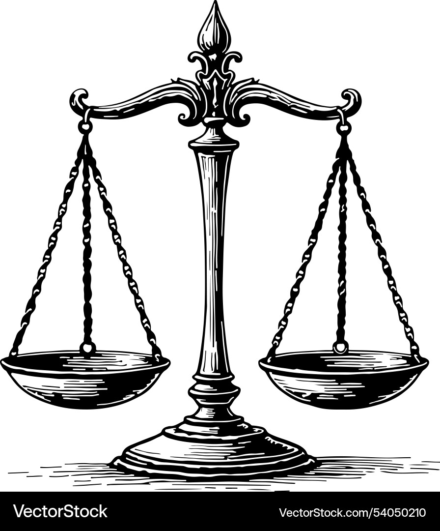 Hand drawn lawyer drawing Royalty Free Vector Image