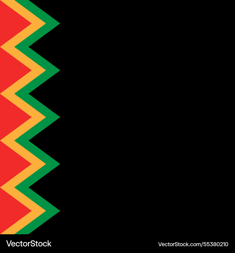 Juneteenth poster square border background Vector Image