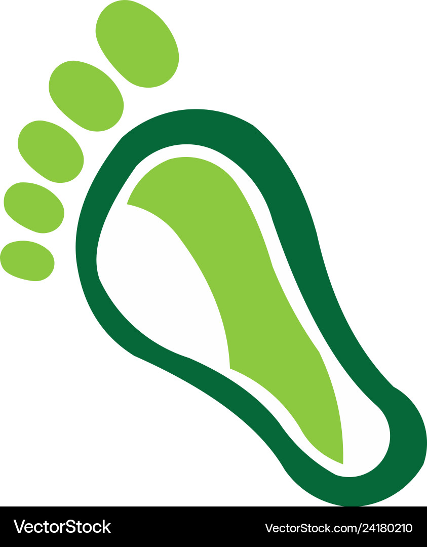 Left and right foot soles contour Royalty Free Vector Image