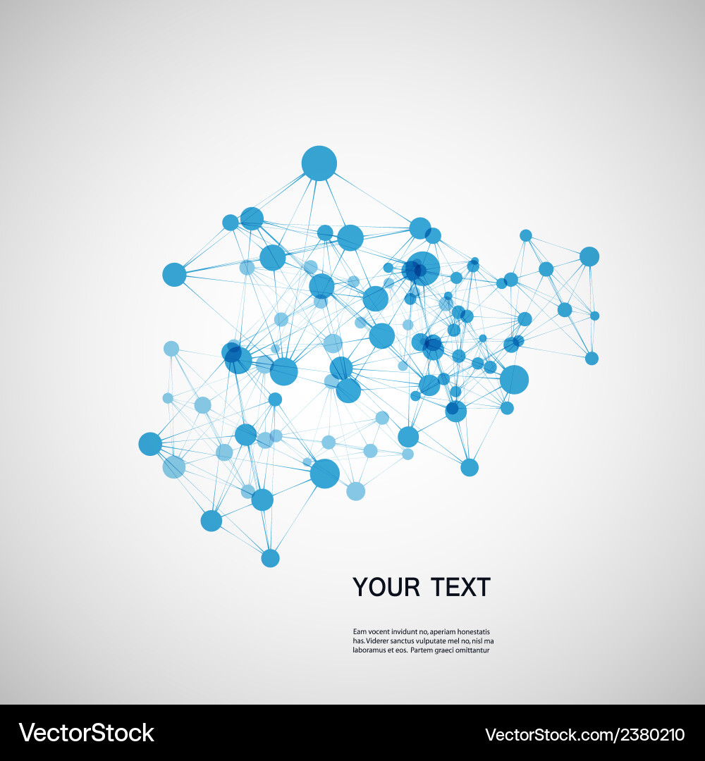Network connection and dna eps10 Royalty Free Vector Image