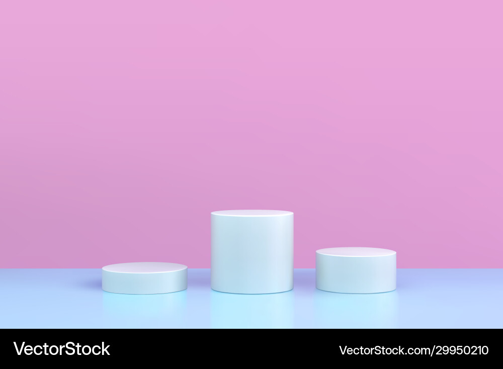 Round podium pedestal or platform Royalty Free Vector Image