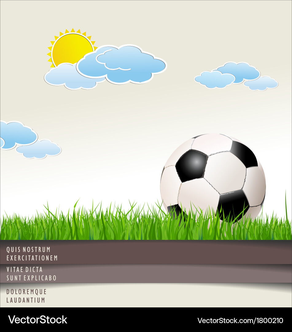 Soccer background Royalty Free Vector Image - VectorStock