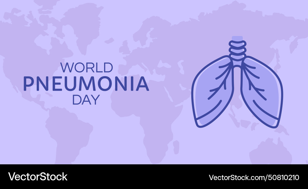 World pneumonia day Royalty Free Vector Image - VectorStock