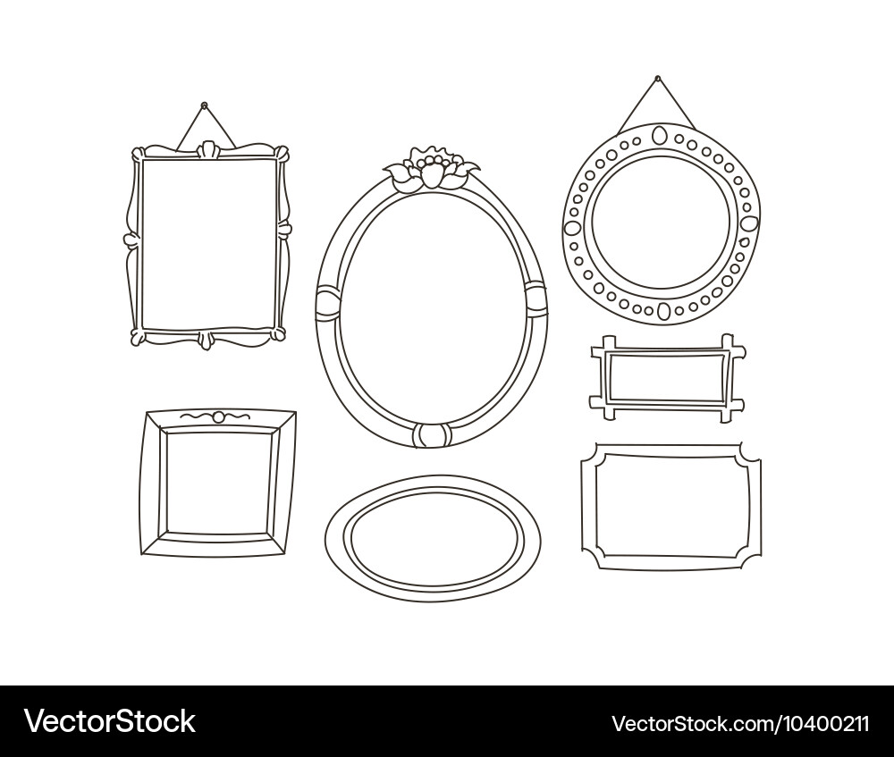 Cartoon frames collection Royalty Free Vector Image