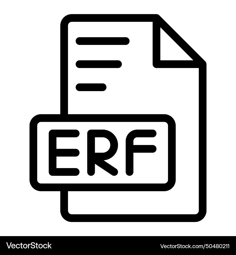 Erf icon outline style design image file Vector Image