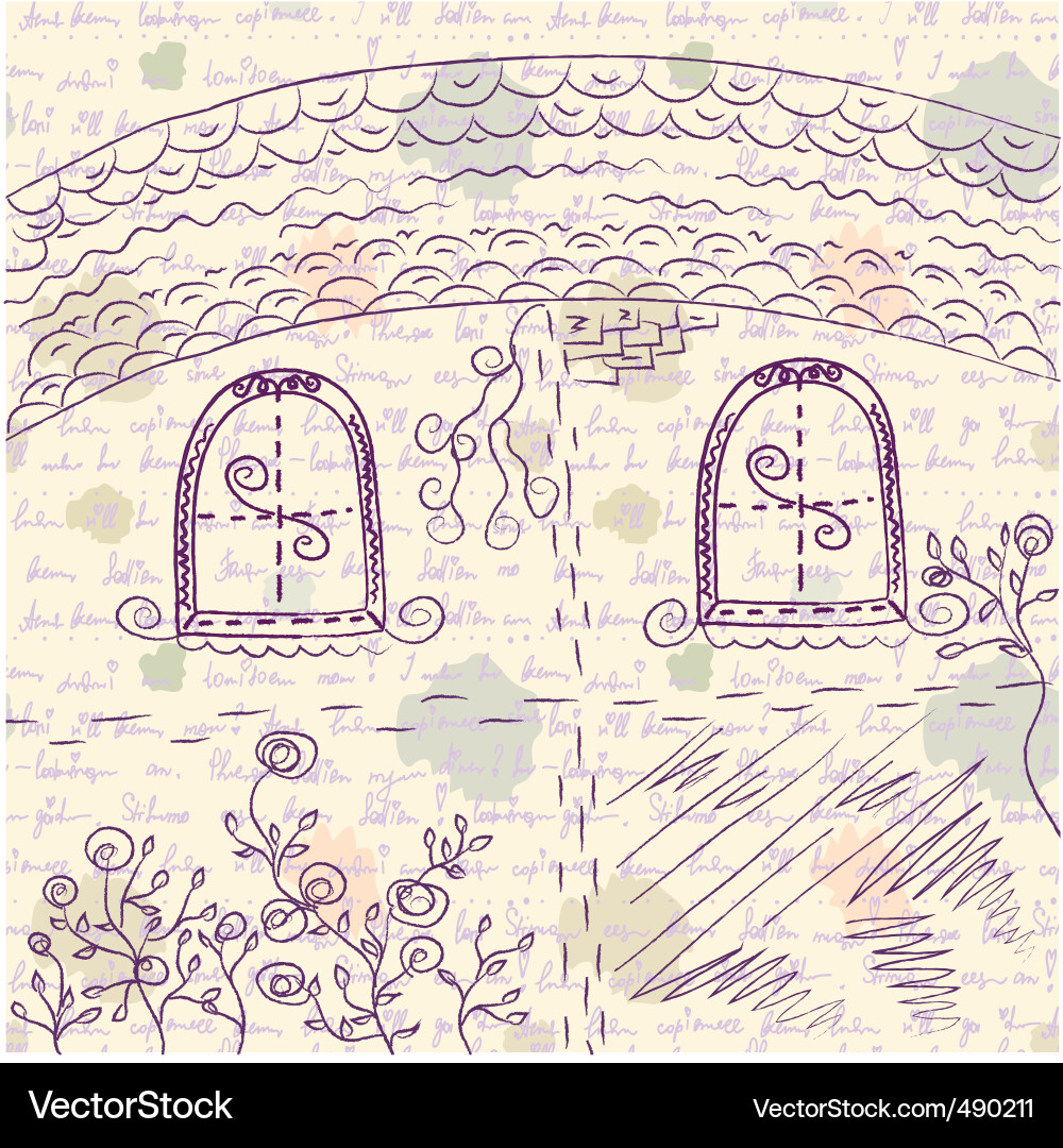 Facade paper Royalty Free Vector Image - VectorStock