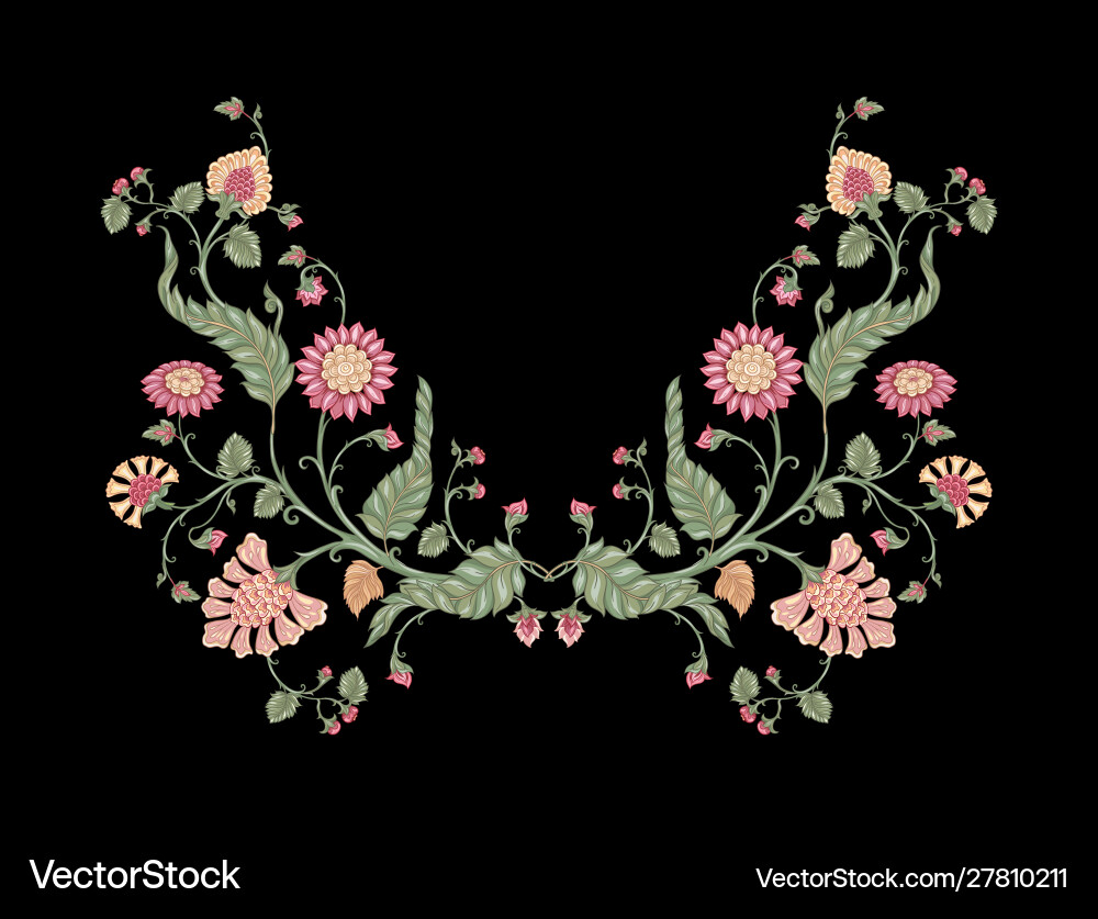 Indian ethnic pattern Royalty Free Vector Image