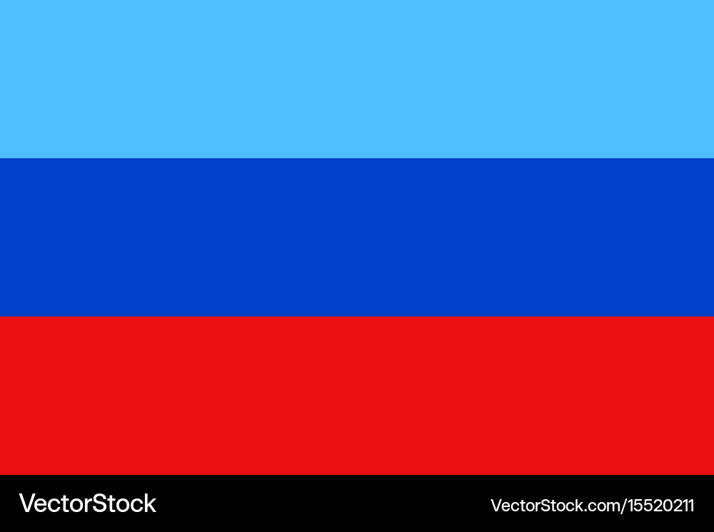 Luhansk people s republic flag Royalty Free Vector Image