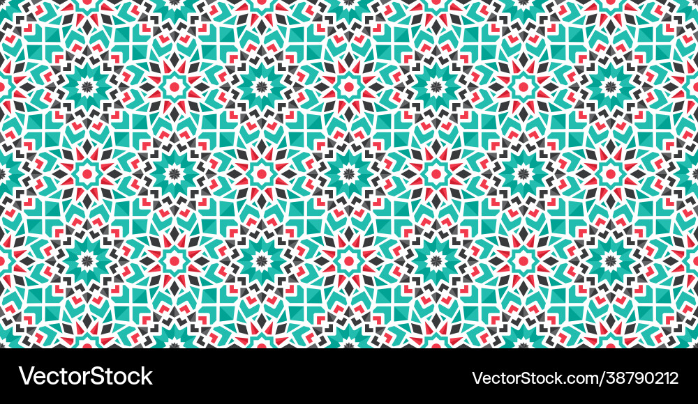 Border arabic pattern Royalty Free Vector Image