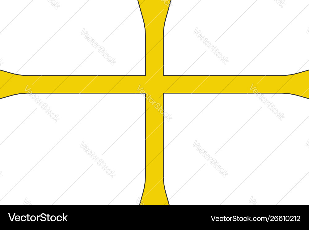 Flag trondelag in norway Royalty Free Vector Image