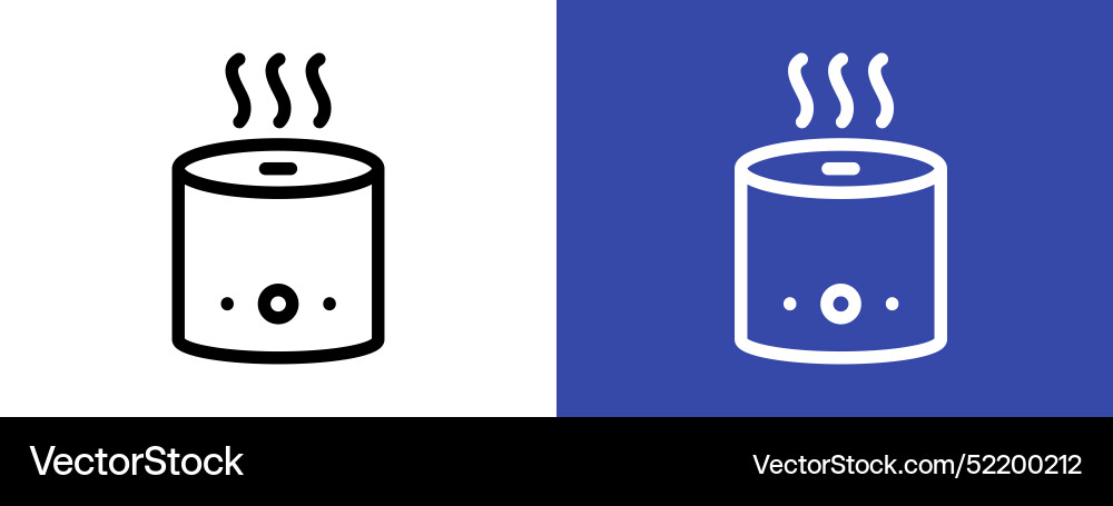 Humidifier icon logo sign set outline Royalty Free Vector