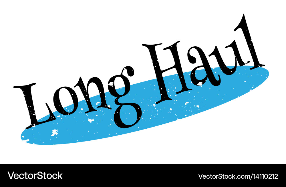 Long haul rubber stamp Royalty Free Vector Image