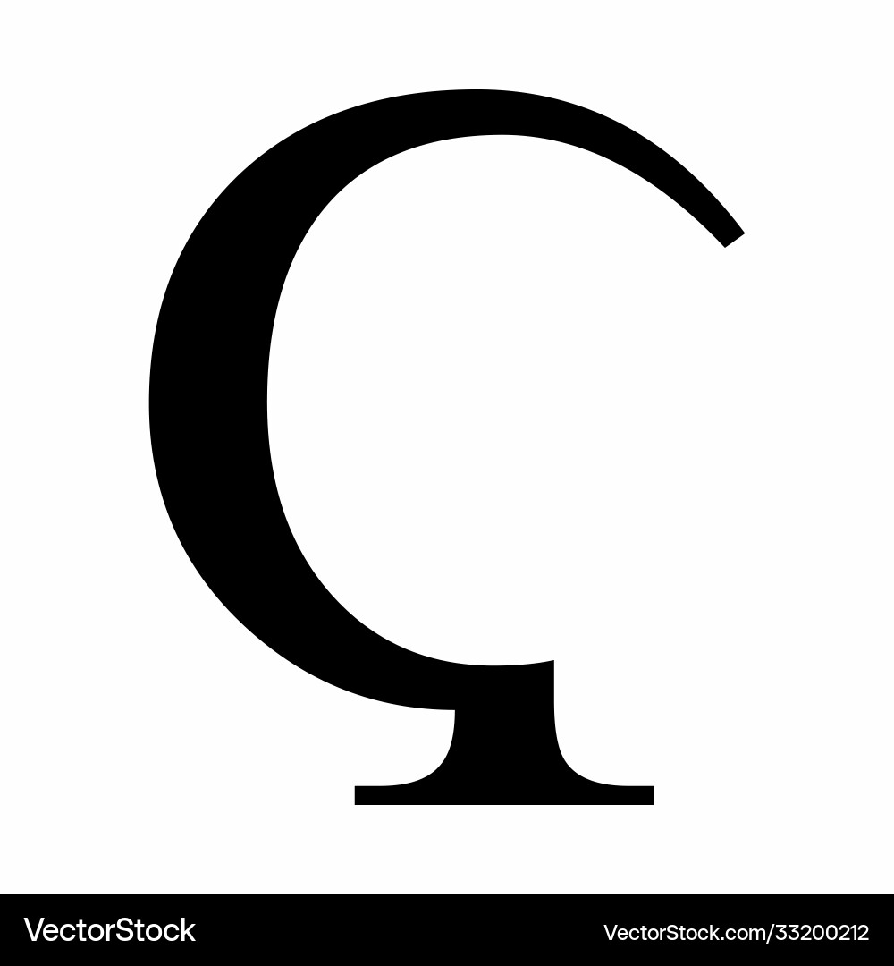 Stigma greek sign Royalty Free Vector Image - VectorStock