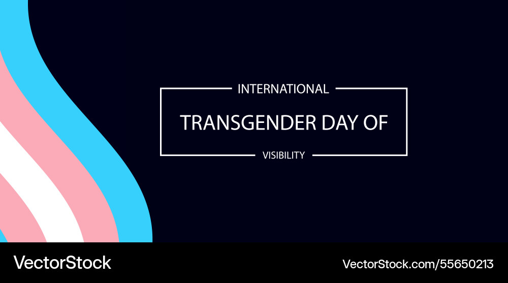 Celebrating international transgender day Vector Image