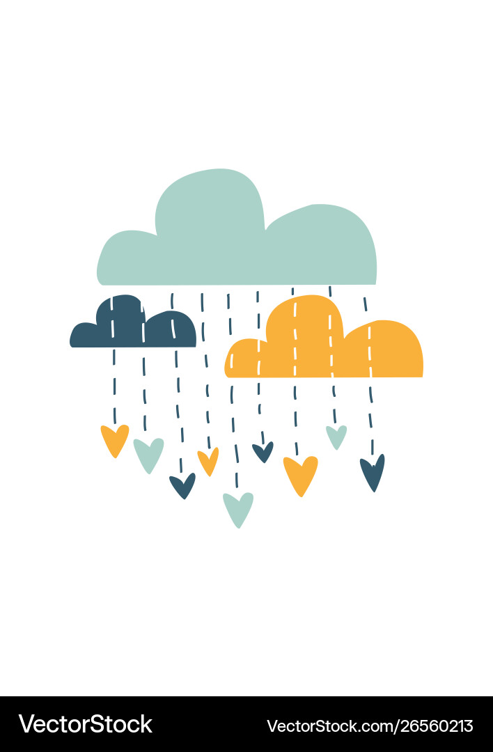 Colorful clouds Royalty Free Vector Image - VectorStock