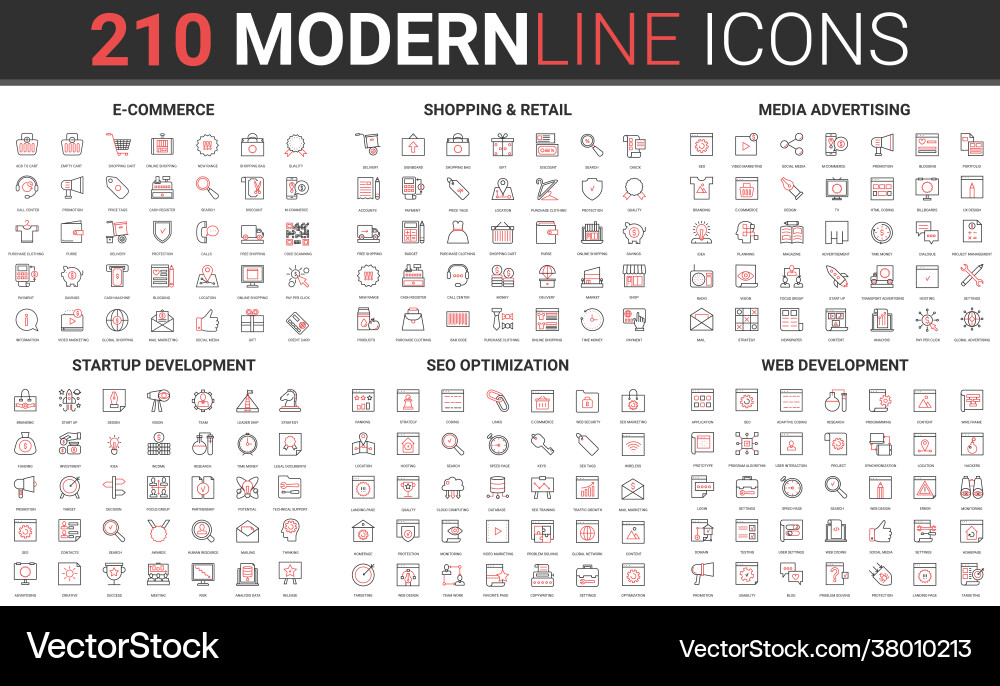 Ecommerce shopping and retail media advertising Vector Image