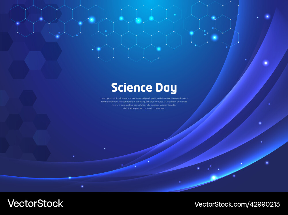 Fantastic science day design background Royalty Free Vector