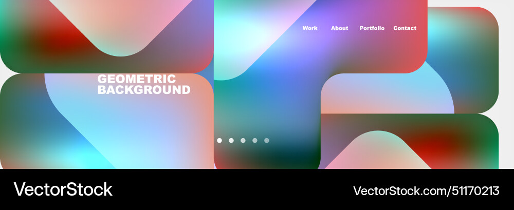 Geometric background with a blurred effect in Vector Image